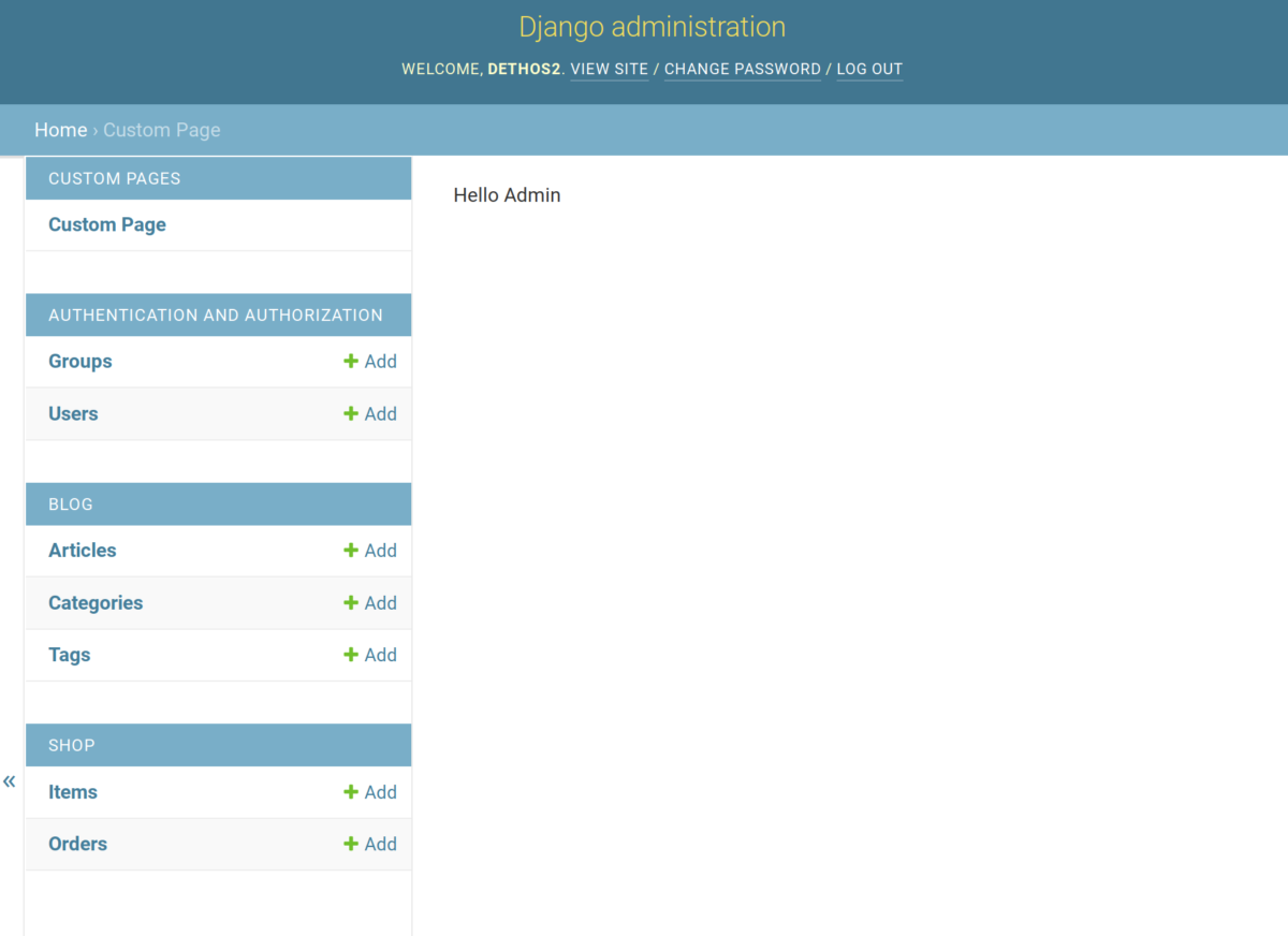 Django Friday Tips: Custom Admin Pages – Gonçalo Valério