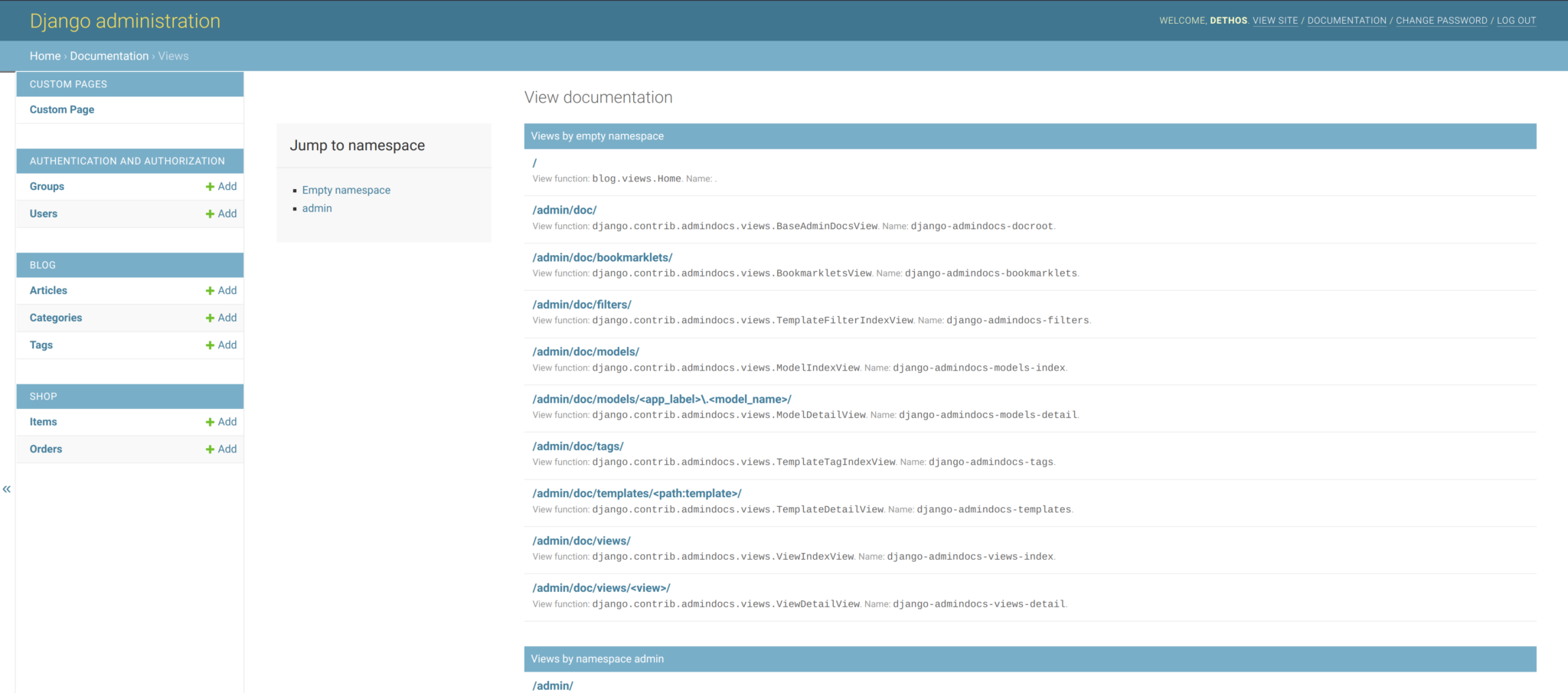 Django Friday Tips: Admin Docs – Gonçalo Valério